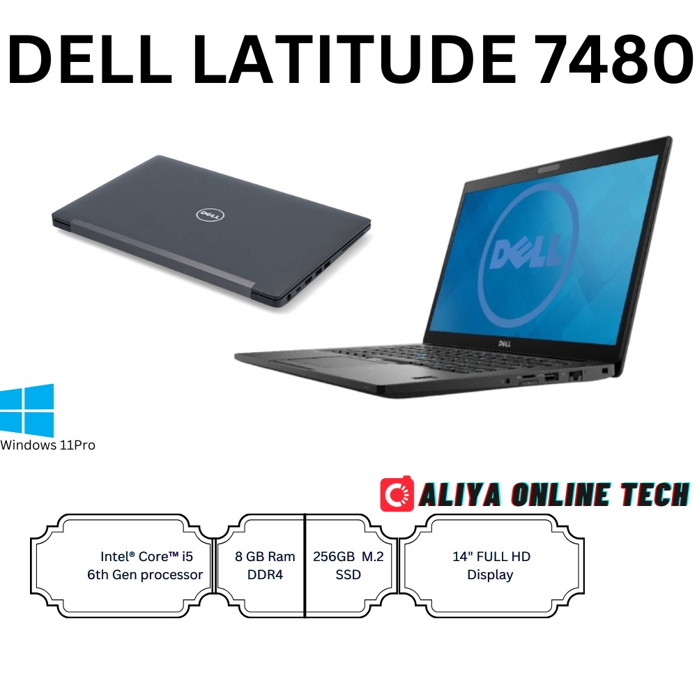 DELL LATITUDE 7480 Intel Core i5(6Th Gen)/8GB Memory/256GB SSD/14" Inc ...