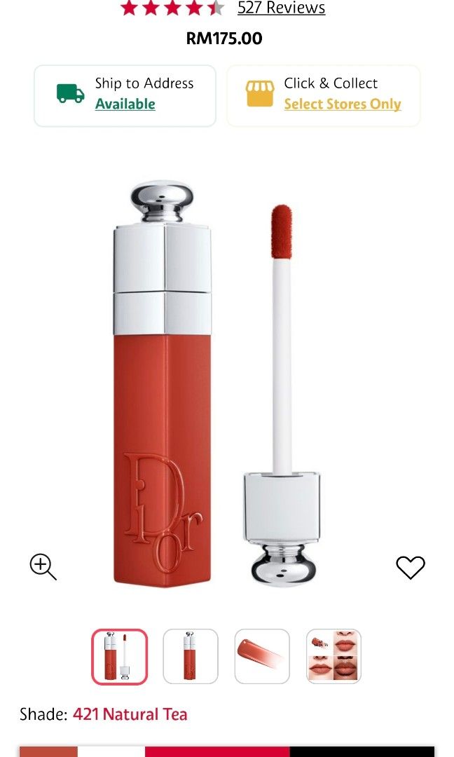 DIOR LIPS TINT CODE NATURAL TEA, Beauty & Personal Care, Face, Makeup ...