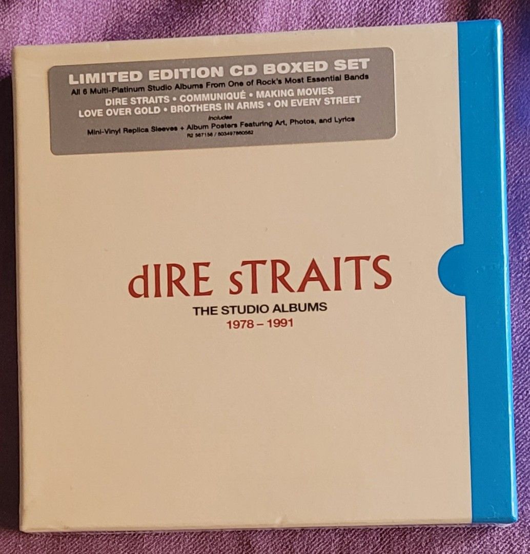 Dire Straits The Studio Albums 1978-1991 cd box set, Hobbies & Toys, Music & Media, CDs & DVDs ...