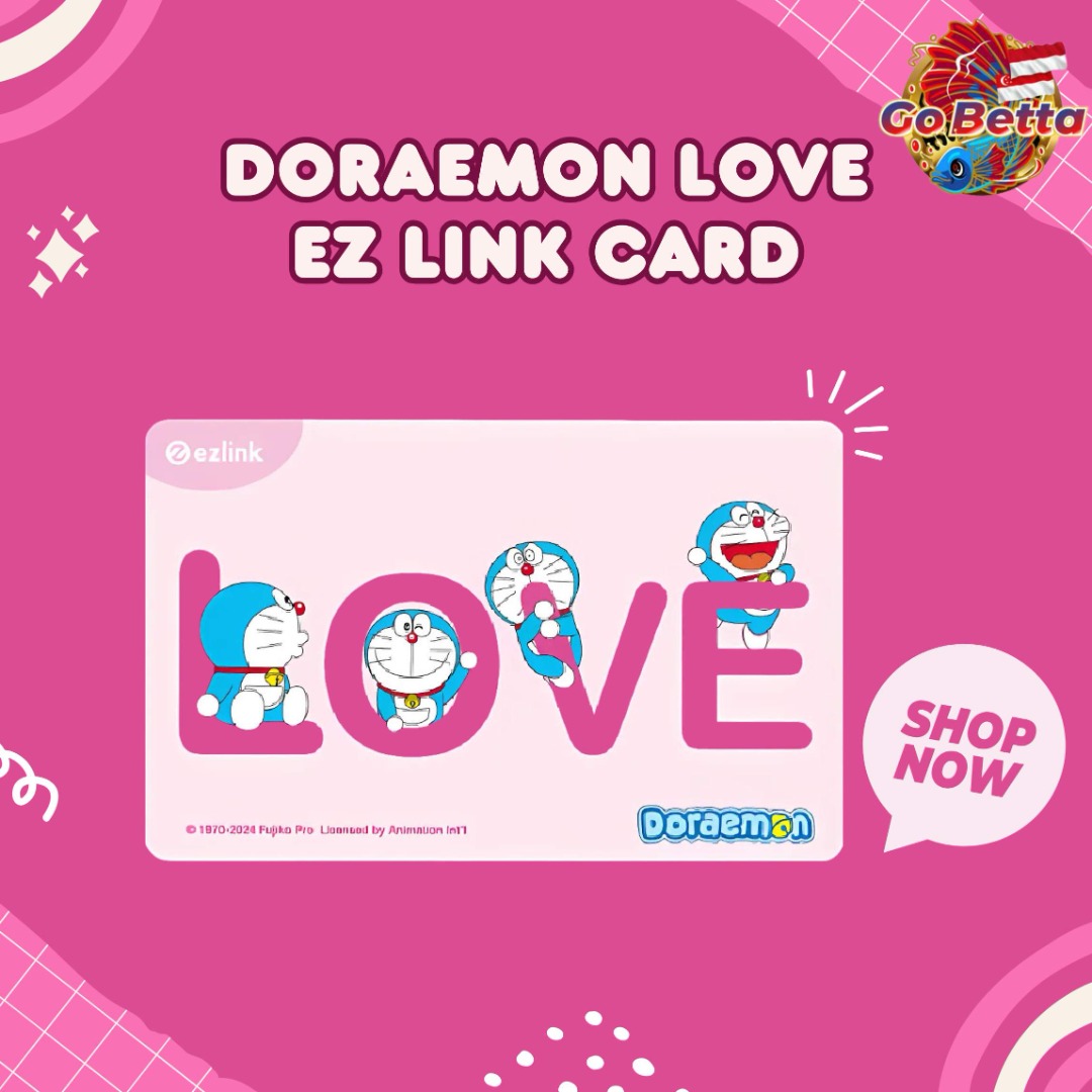 Doraemon SimplyGo EZ-Link Card MRT Bus Ez Link Cards Doraemon Love ...