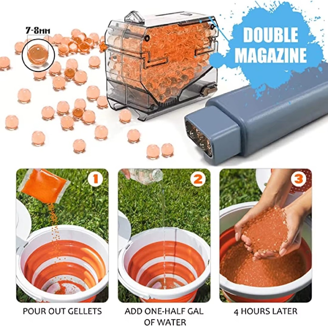 Electric Full-automatic Gel Ball Blaster Gun Splatter Ball Graffiti ...