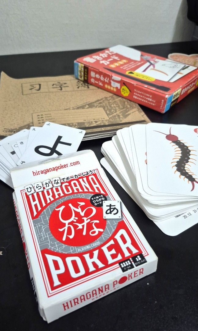 Flash Card Hiragana | How to Write Katakana |Hiragana Poker Game Card ...