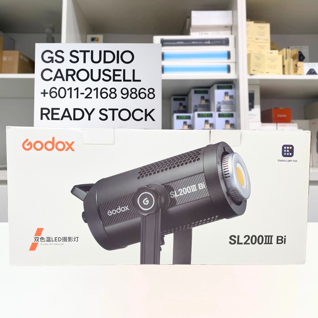 GODOX SL200III Bi Video Light, Photography, Photography Accessories ...