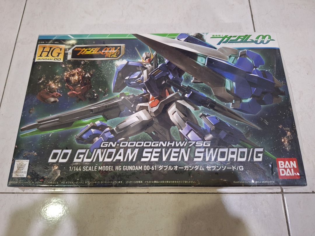 Gundam Gunpla HG 00 Gundam Seven Sword/G GN-0000GNHW/7SG, Hobbies ...