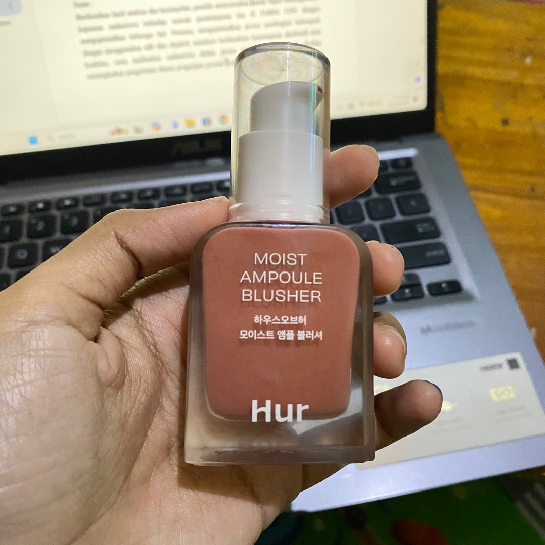 house of hur blush moist ampoule blusher shade rose brown, Kesehatan ...