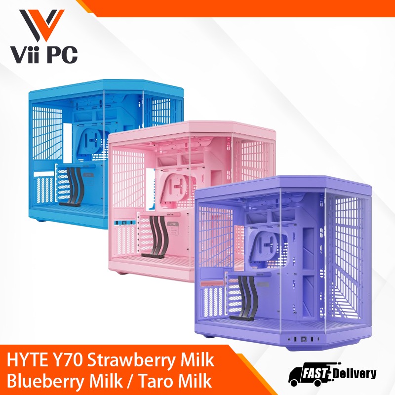 HYTE Y70 Taro Milk / Strawberry Milk / Blueberry Milk, Computers & Tech, Parts & Accessories ...