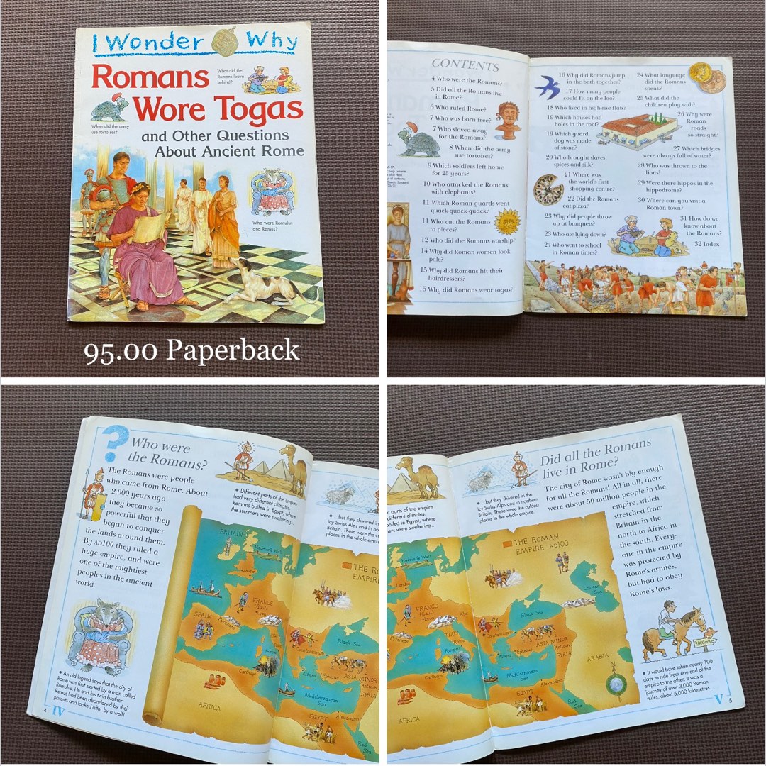 I Wonder Why Romans Wore Togas, Hobbies & Toys, Books & Magazines ...