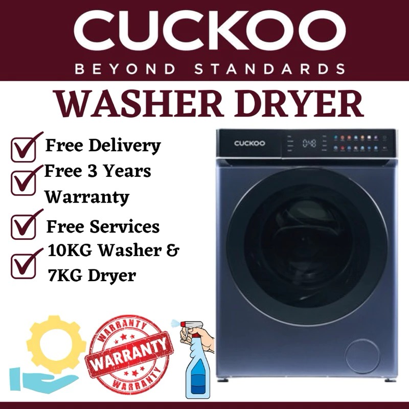 KNIGHT WASHER DRYER 2 IN 1 WITH AI SMART WASH MESIN BASUH CUCKOO BAYAR ...