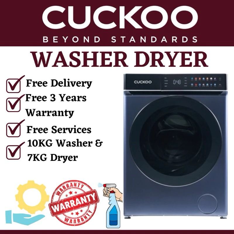 KNIGHT WASHER DRYER 2 IN 1 WITH AI SMART WASH MESIN BASUH CUCKOO BAYAR ...