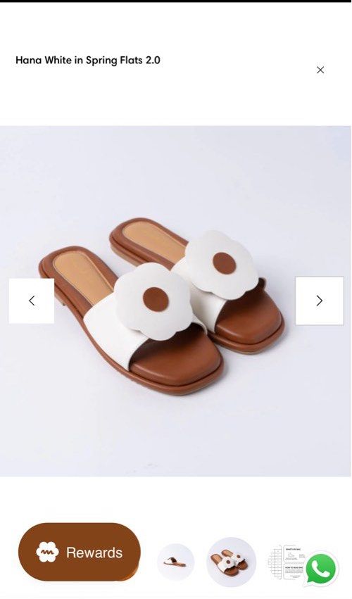 MACHINO Hana White in Spring Flats 2.0, Women's Fashion, Footwear ...