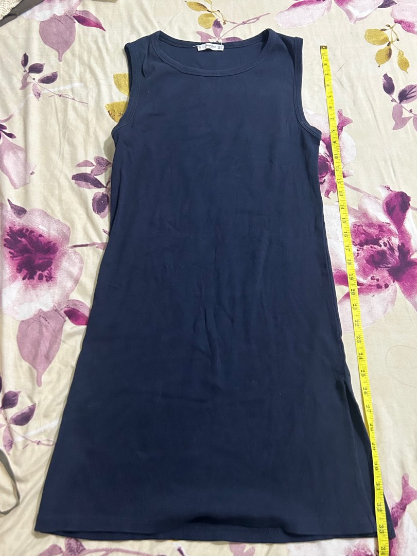 MANGO Navy Blue Dress, Women's Fashion, Dresses & Sets, Dresses on ...