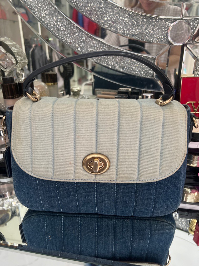 MARLIE TOP HANDLE SATCHEL WITH QUILTING, Fesyen Wanita, Tas & Dompet di ...