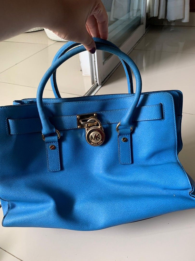 Michael Kors Hamilton Blue guaranteed Tote