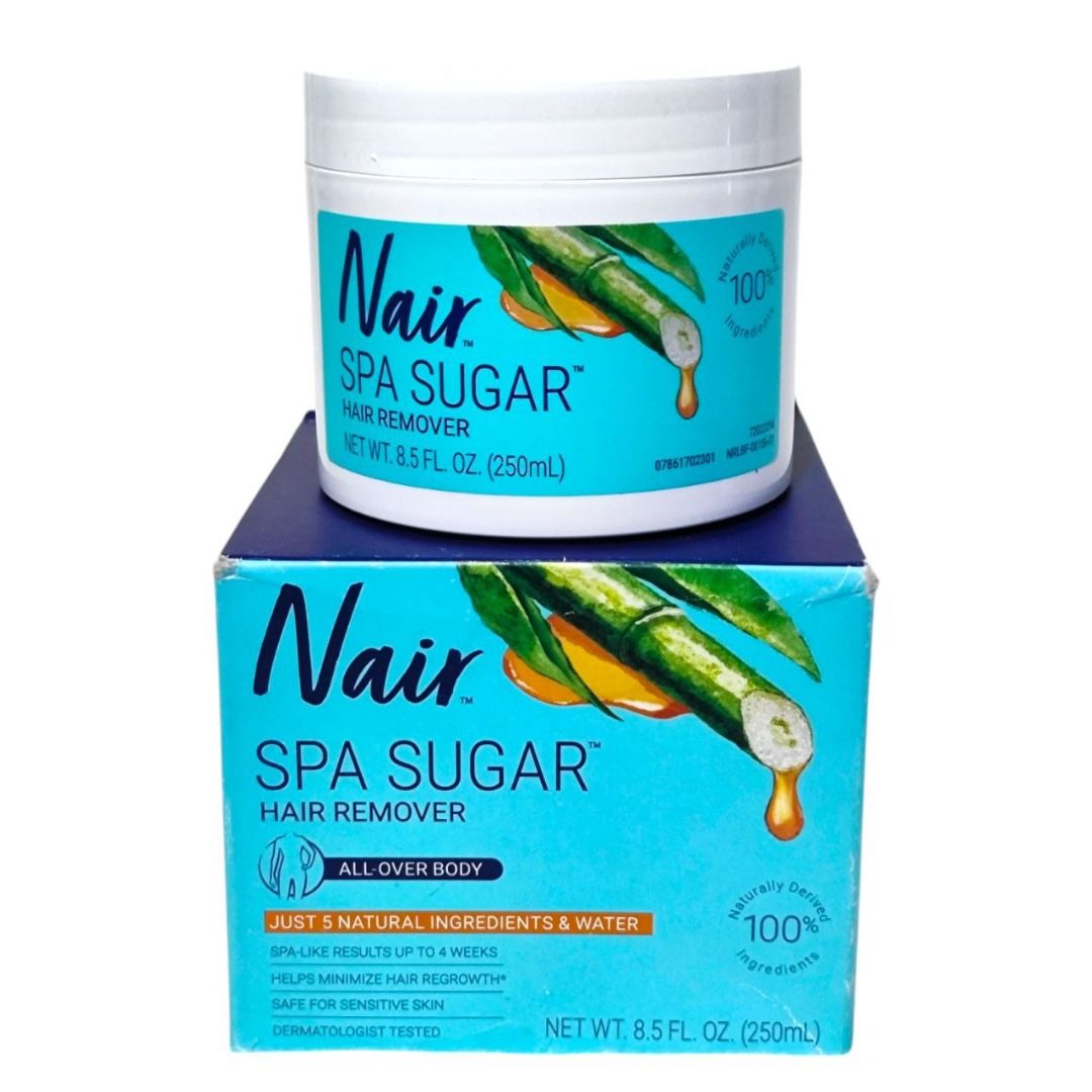 Nair Sugar Spa, Wax-Free Natural Sugaring Kit for Women - Body Hair ...