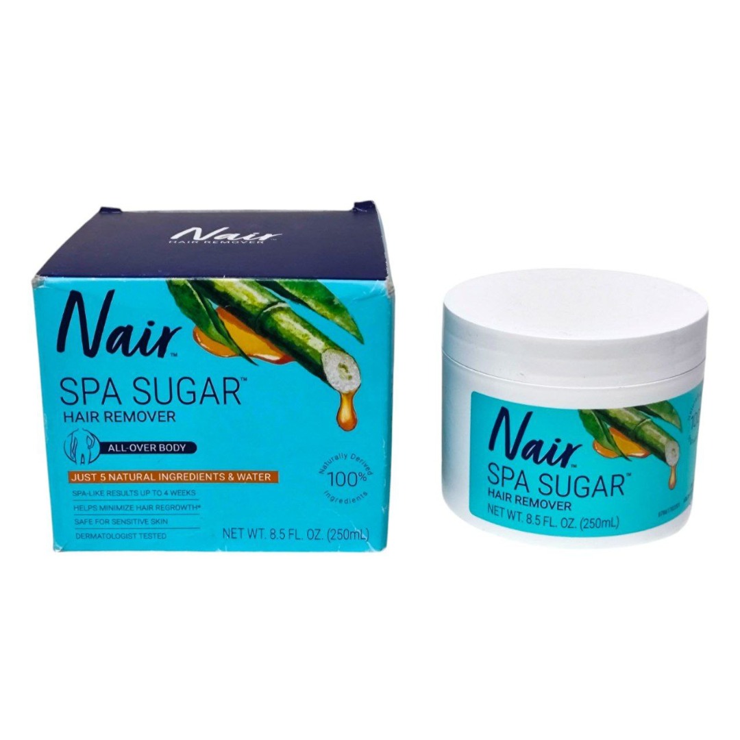 Nair Sugar Spa, Wax-Free Natural Sugaring Kit for Women - Body Hair ...