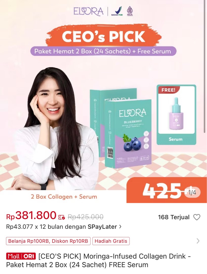 NEW!! [CEO'S PICK] Moringa-Infused Collagen Drink - Paket Hemat 2 Box ...