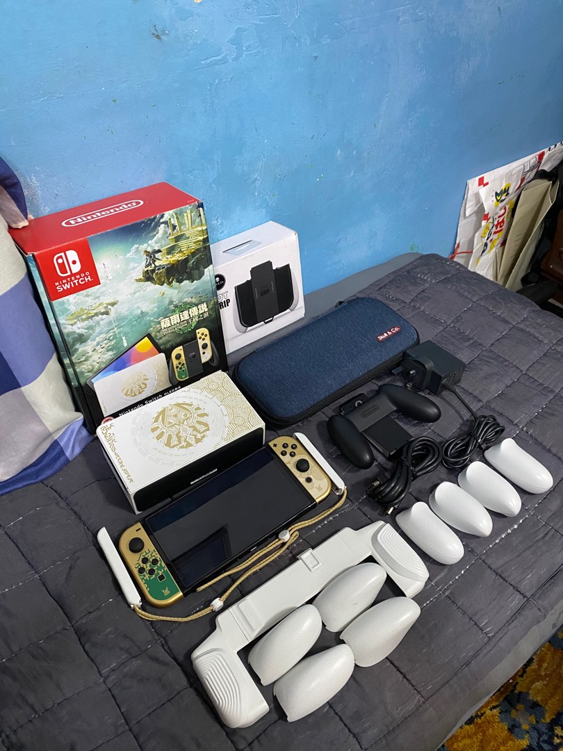 Nintendo Switch OLED TOTK Edition with 55 Digital Games, Video Gaming ...