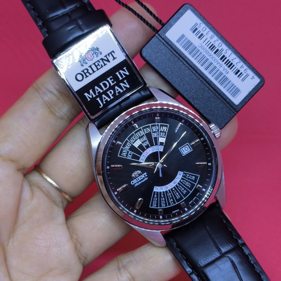 Orient Calendar Black Made in Japan RA-BA0006B00C, Men's Fashion ...