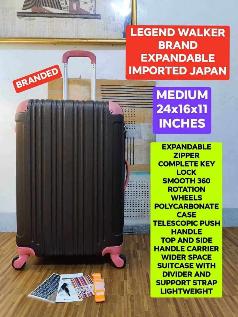 ORIGINAL LEGEND WALKER MADE IN JAPAN EXPANDABLE MEDIUM SIZE LUGGAGE ...
