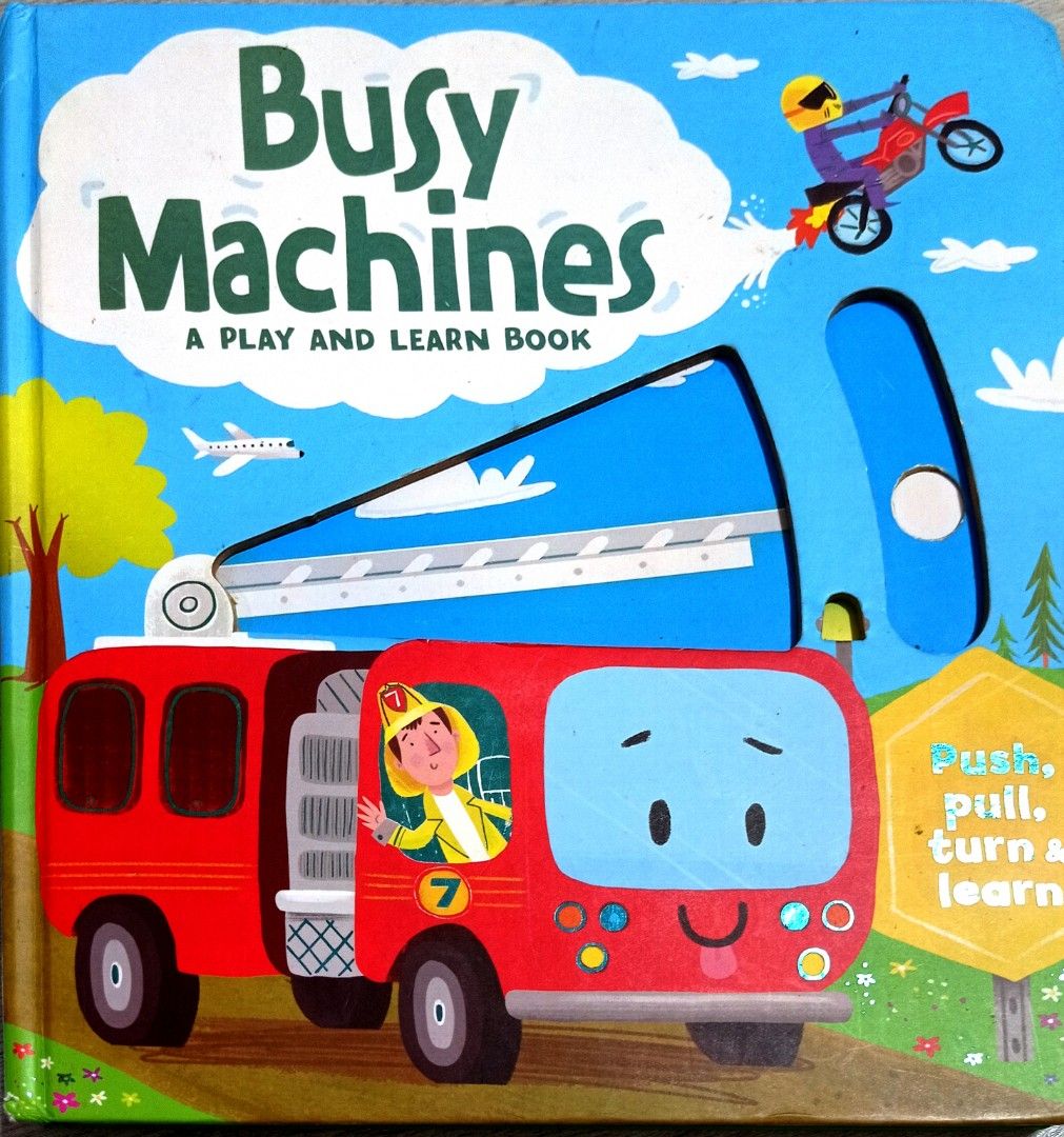 Play and Learn,push pull book, Busy Machine, Hobbies & Toys, Books ...