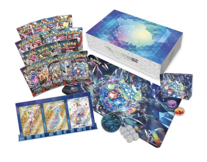 Pokémon Terapagos EX Ultra Premium Collection UPC, Hobbies & Toys, Toys ...