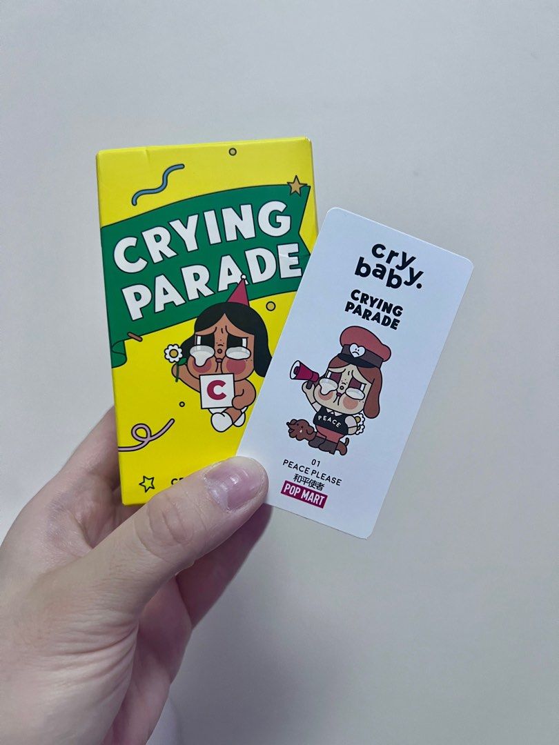 Pop Mart - Cry Baby Crying Parade - Peace Please, Hobbies & Toys, Toys ...
