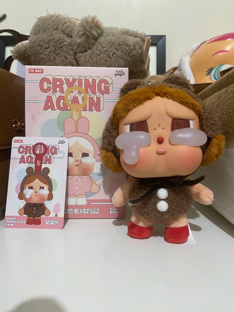 Pop Mart Crybaby Crying Again - Love Makes Us Cry plush pendant ...