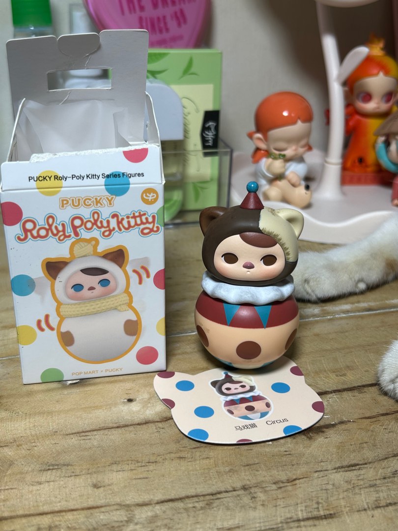 Popmart Pucky Roly Poly Kitty, Hobbies & Toys, Toys & Games on Carousell