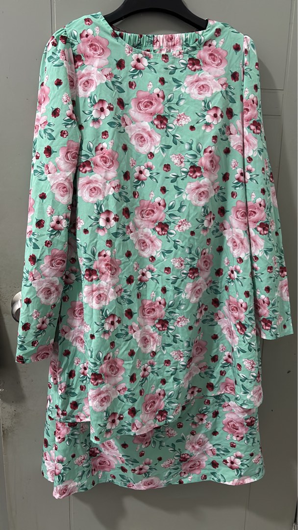 Prelove baju kurung bunga, Women's Fashion, Dresses & Sets, Traditional ...