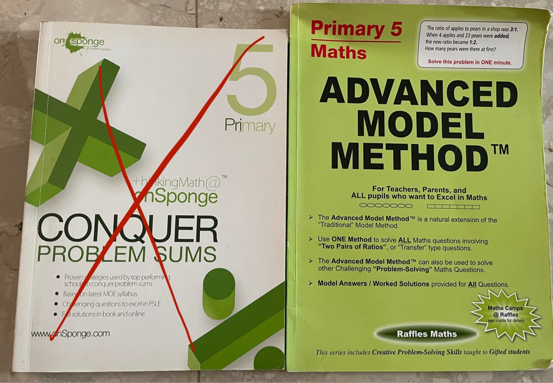 Primary 5 Maths OnSponge & Raffles Maths (Advanced Model), Hobbies ...
