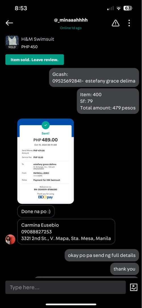 Proof of Transaction, Everything Else, Others on Carousell