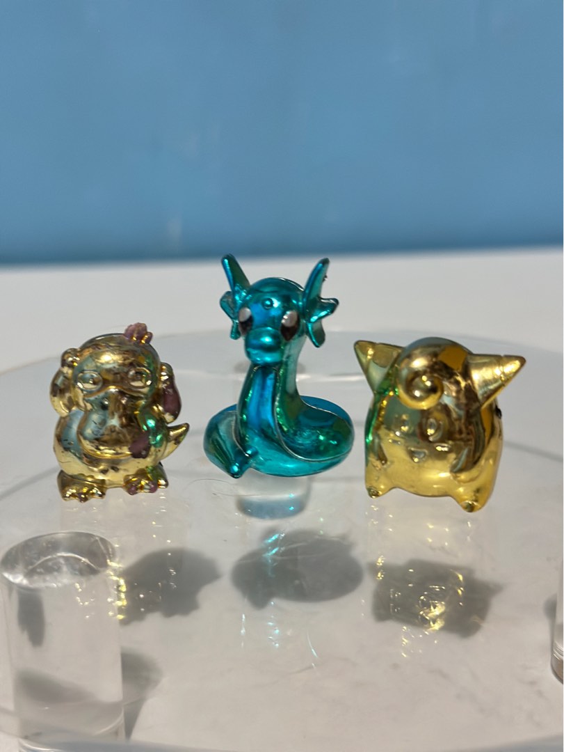 Set of 3 Psyduck Dratini & Clefairy Pokemon Figure Mini Plastic series ...