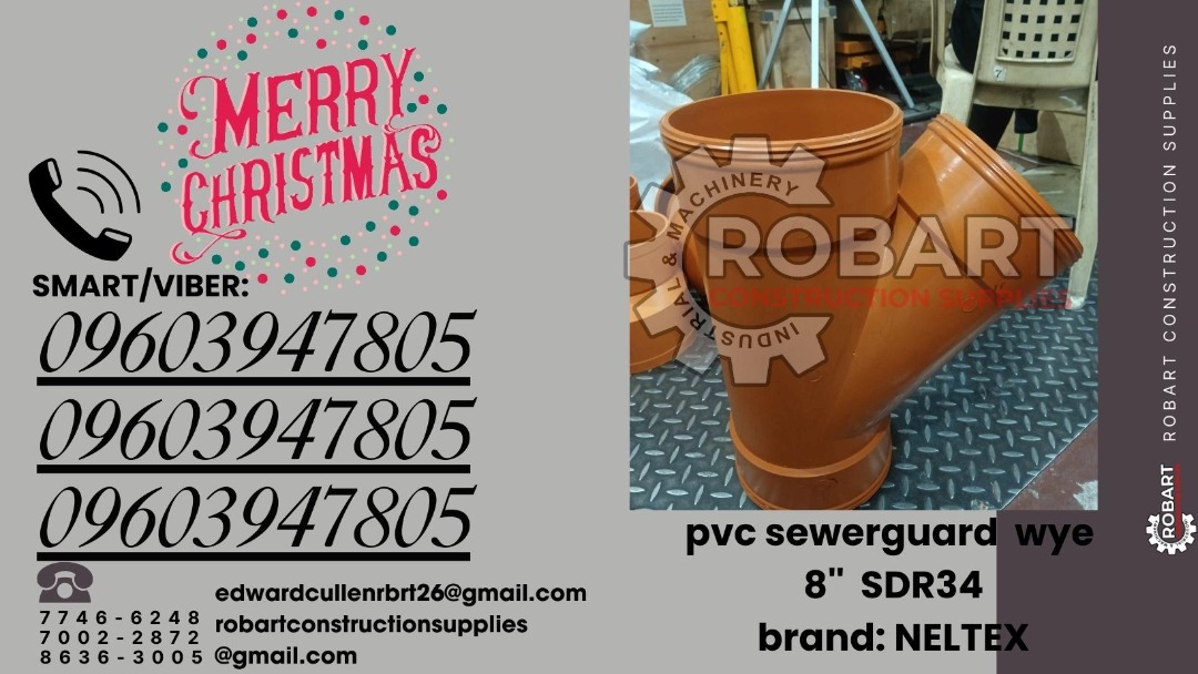 pvc sewerguard wye 8'' SDR34 brand: NELTEX, Everything Else, Others on ...