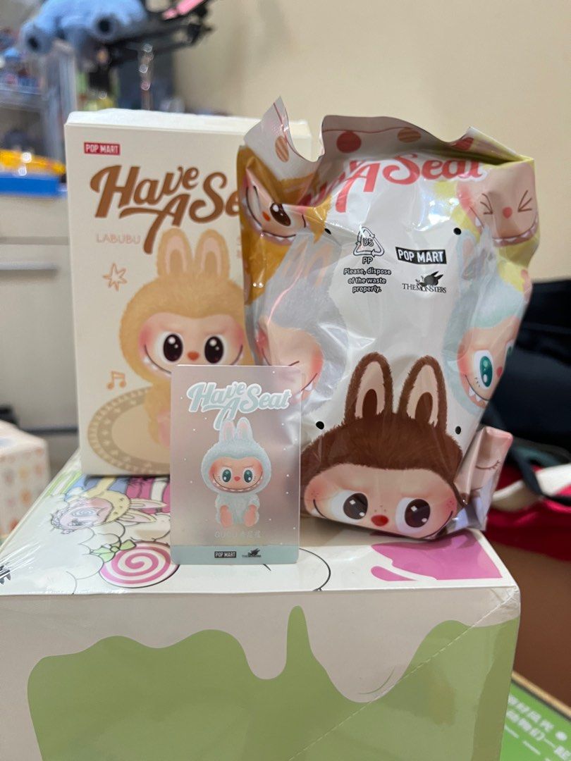 Ququ - Labubu Have a Seat Labubu V2 Original 100% POPMART, Toys ...