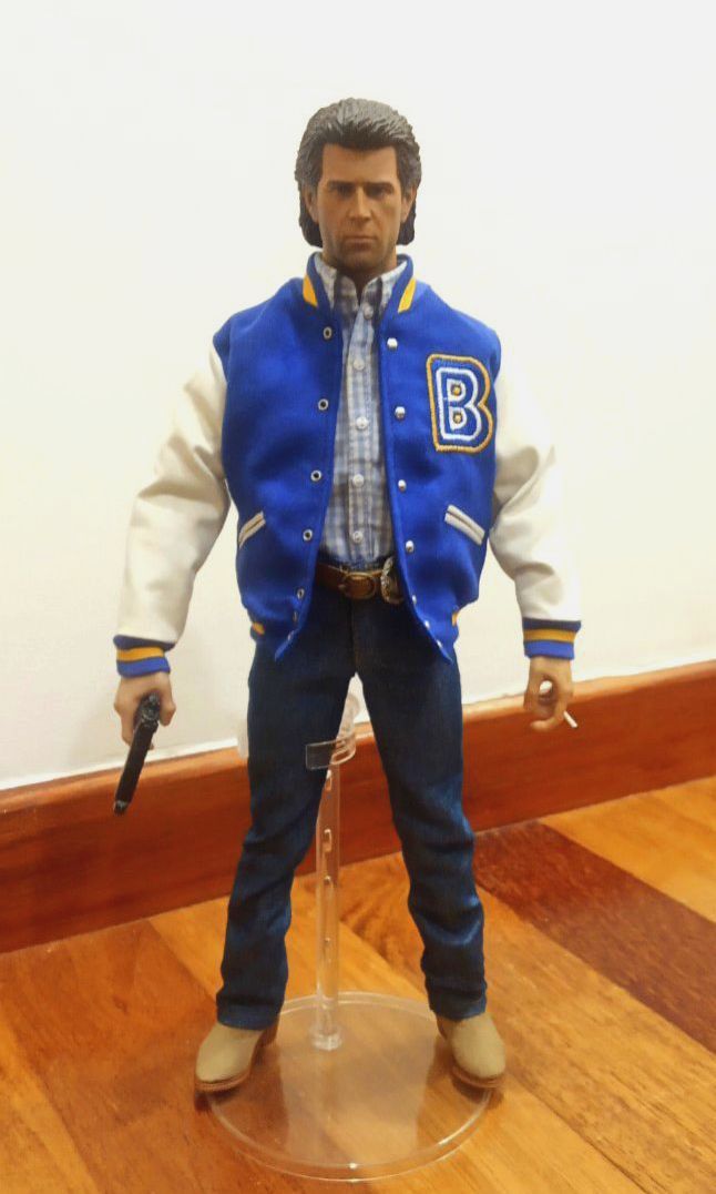 Rare 1/6 Lethal Weapon MARTIN RIGGS Baseball Jacket Mel Gibson custom ...
