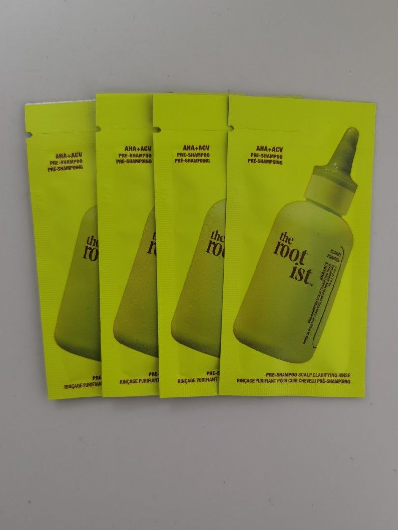 The Rootist AHA+ACV Pre-Shampoo Scalp Clarifying Rinse sample 8ml x4 ...