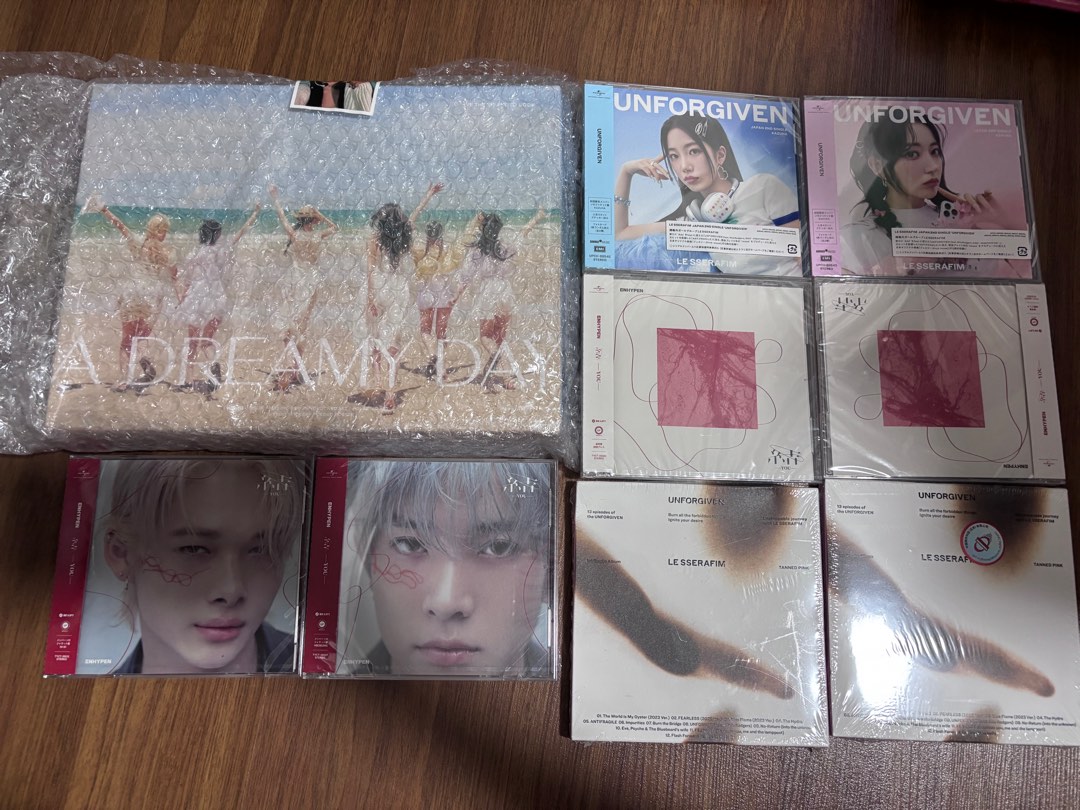SEALED + UNSEALED ALBUMS WITH INCLUSIONS (IVE/NMIXX/ENHYPEN/ITZY/LSFM ...