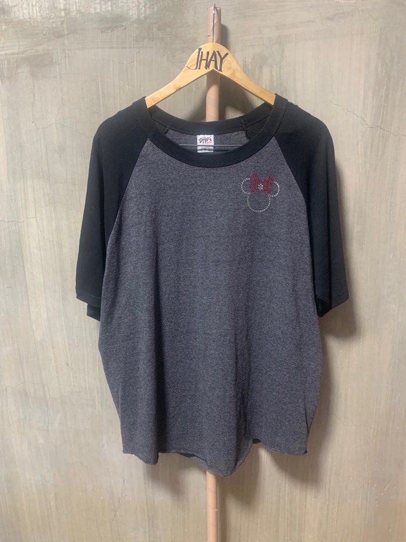 SHAKA ACTIVE CARTOON MOUSE IRON ON RHINESTONE, Women's Fashion, Tops ...