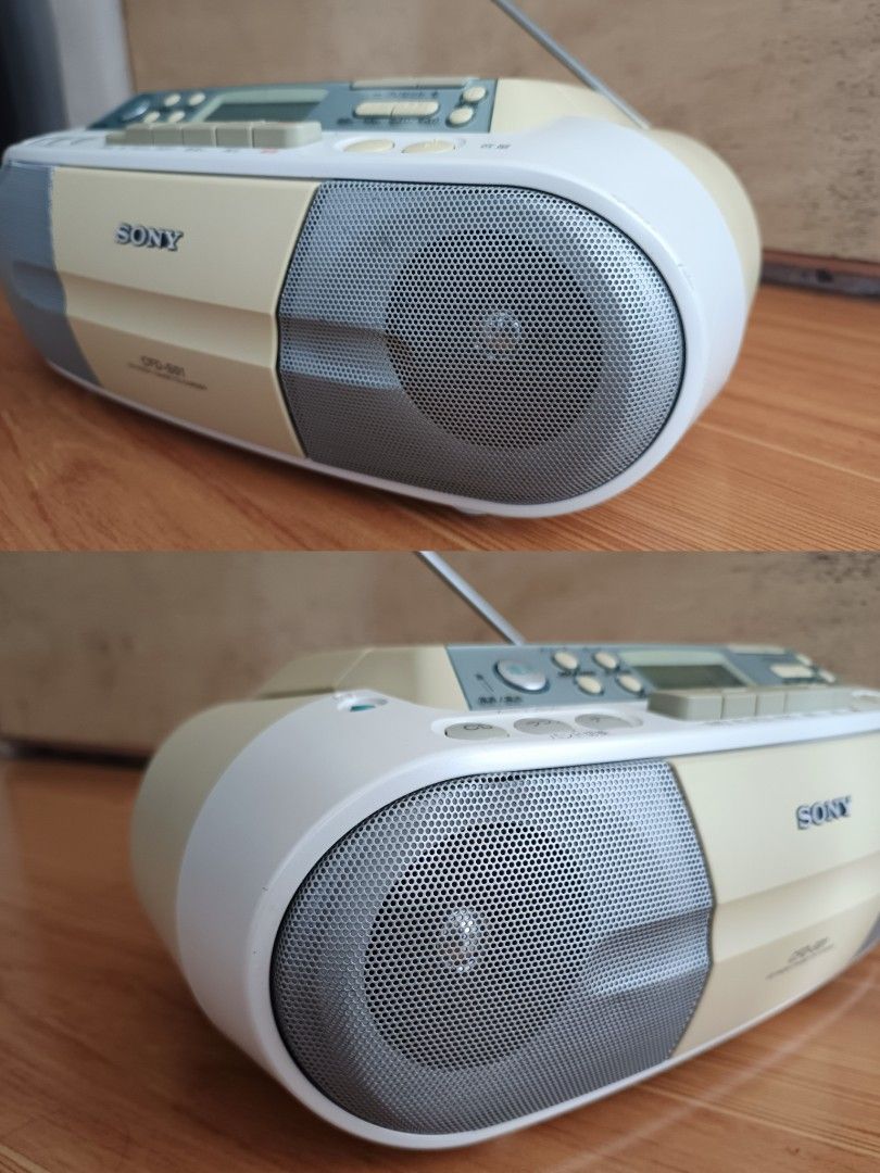 Sony CFD-S01 CD Player AM/FM Radio Cassette Boombox | 110V, Audio ...