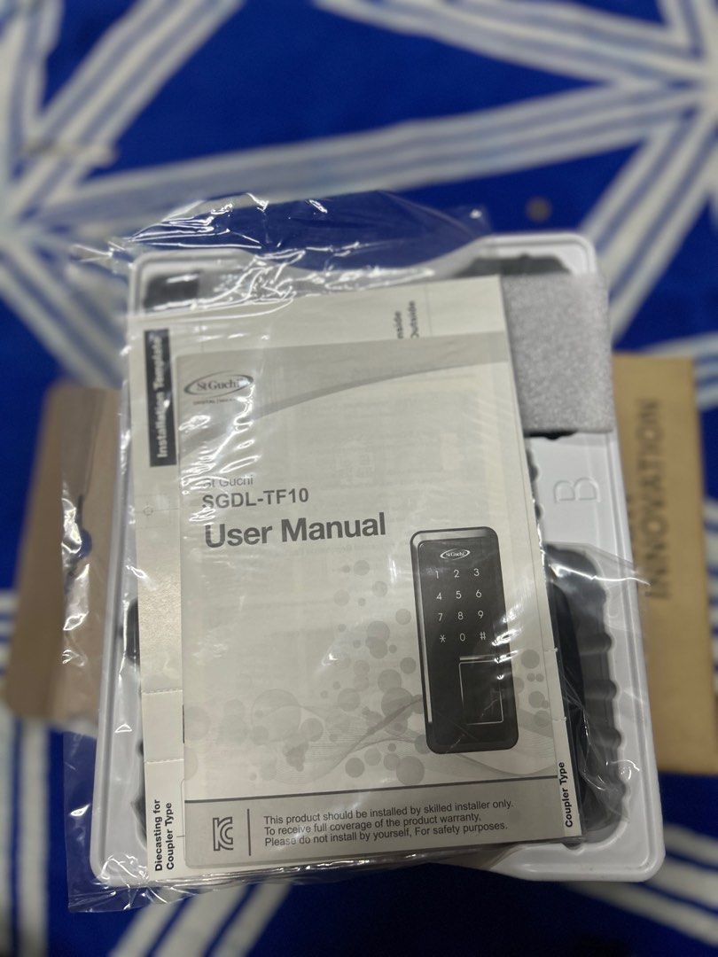 StGuchi- Fingerprint Door Lock System (SGDL-TF10 MB), Furniture & Home ...