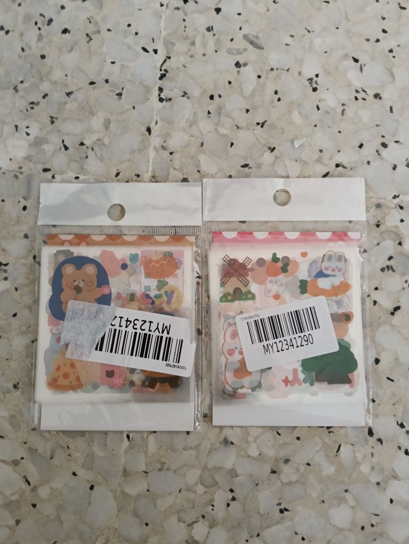 Stickers 2 packs in 1 unit (RM6), Hobbies & Toys, Stationery & Craft ...