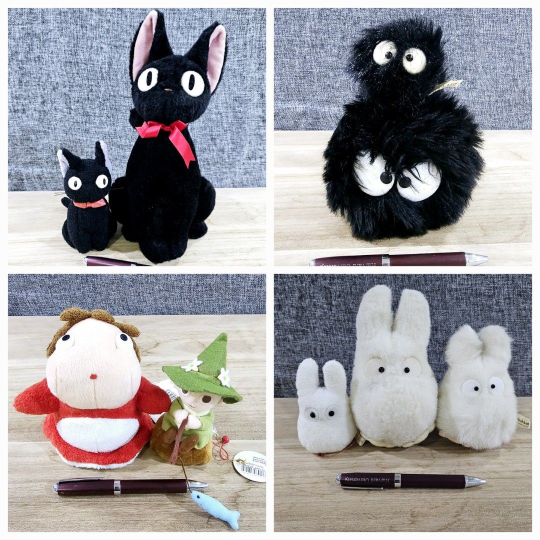 Studio Ghibli Kiki Delivery & Totoro & Dust Bunny & Ponyo & Snufkin ...