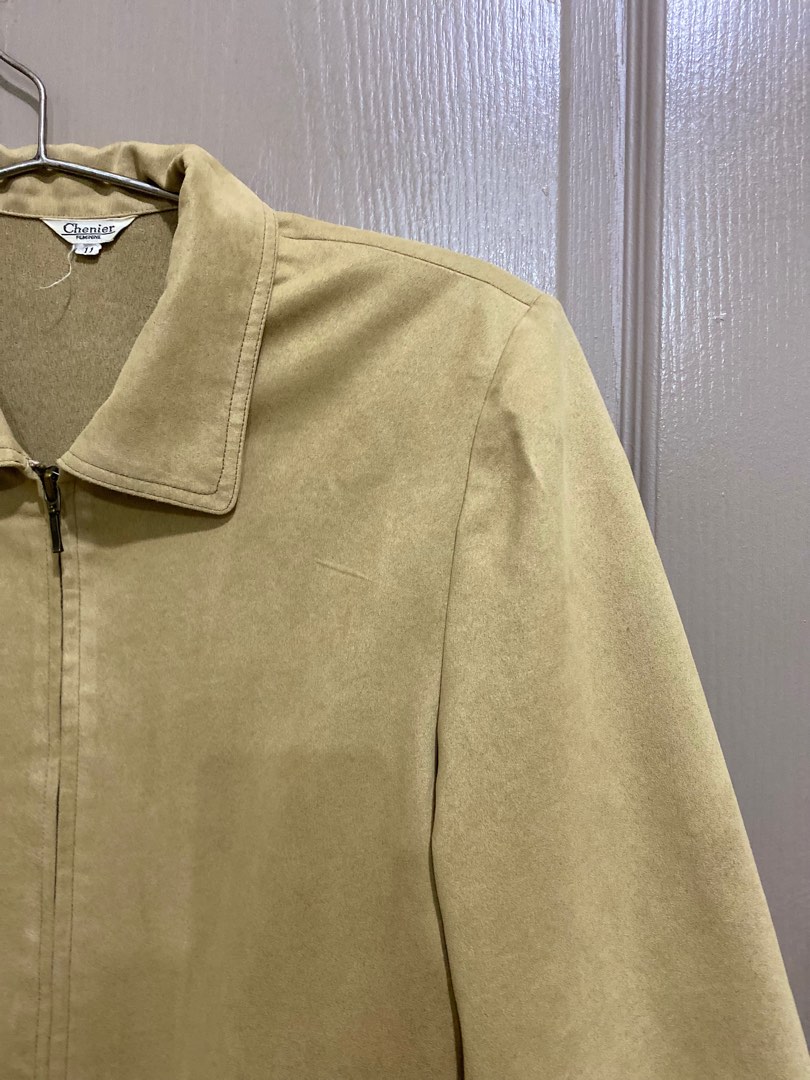 Tan Jacket, Women's Fashion, Coats, Jackets and Outerwear on Carousell