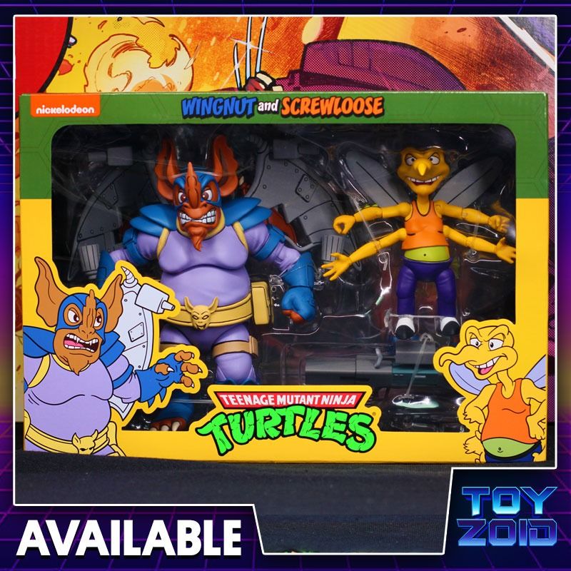 Teenage Mutant Ninja Turtles Cartoon Wingnut & Screwloose 2 Pack TMNT ...