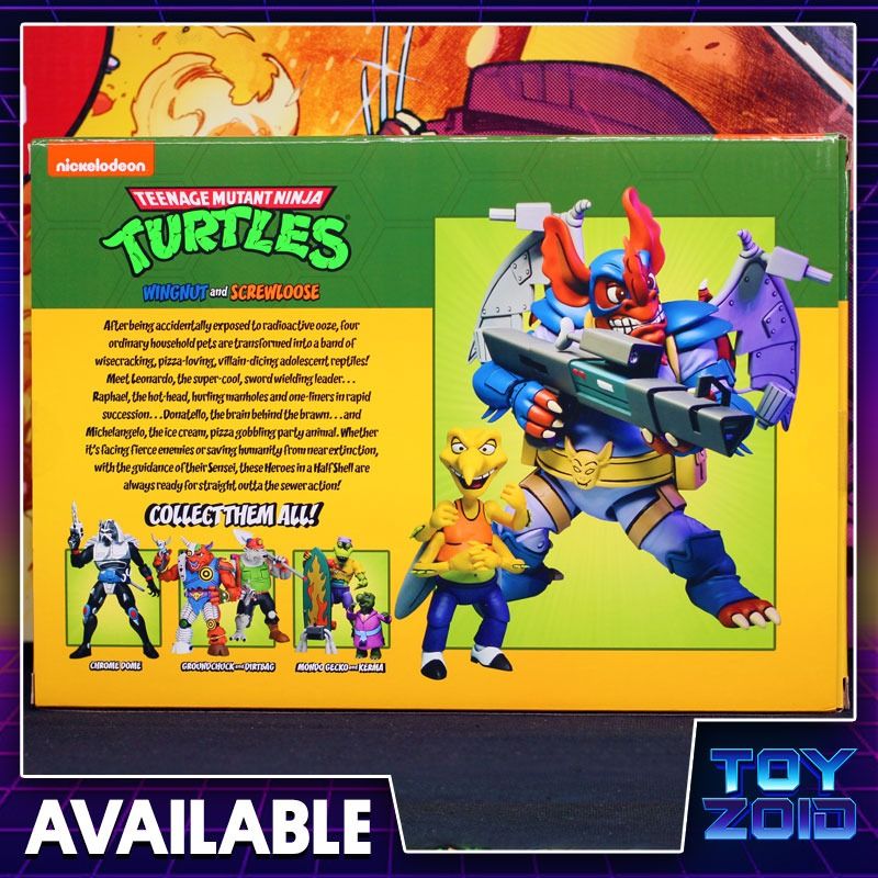 Teenage Mutant Ninja Turtles Cartoon Wingnut & Screwloose 2 Pack TMNT ...