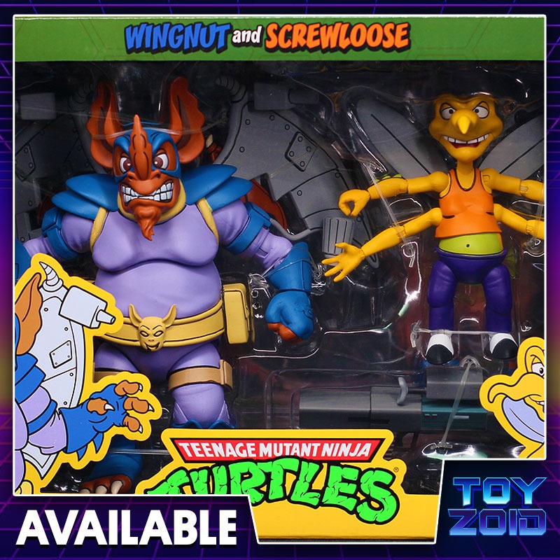 Teenage Mutant Ninja Turtles Cartoon Wingnut & Screwloose 2 Pack TMNT ...