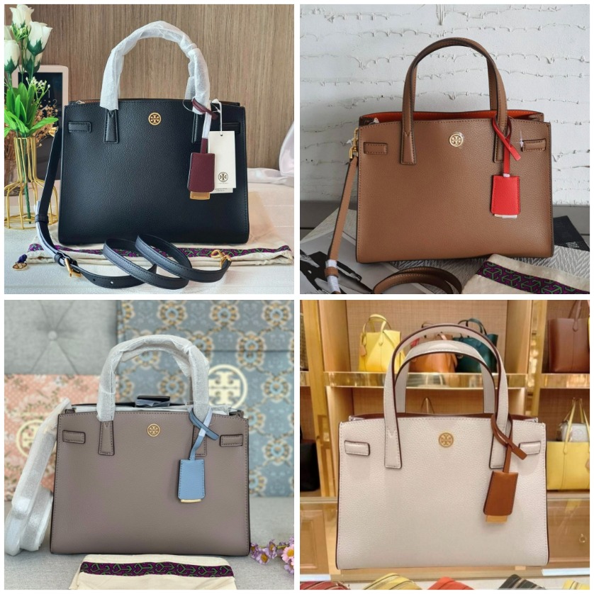 Tory Burch 73625 Walker Small Satchel Bag in Refined Italian Leather ...