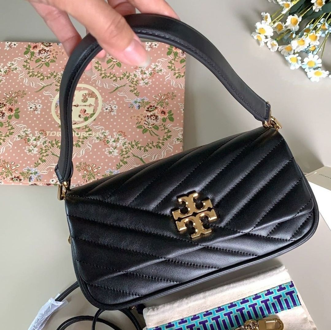 Tory Burch 85229 Kira Small Chevron Flap Shoulder Bag in Quilted Napa ...