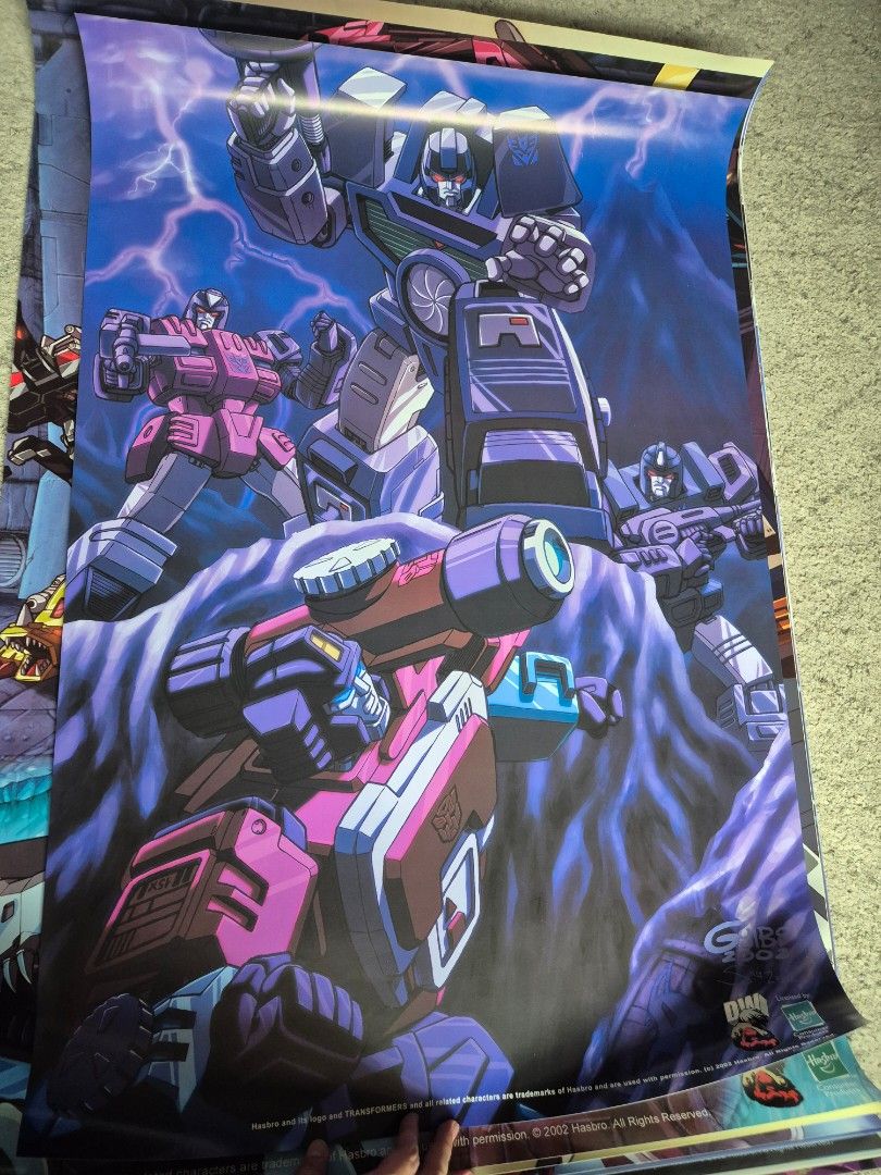 Transformers Dreamwave posters 2002 Soundwave Perceptor OOP rare ...