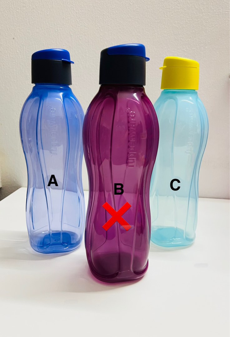 Tupperware Eco Bottle Flip Top (1L), Furniture & Home Living ...